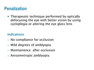 Passive Therapy in Management of Amblyopia (healthkura.com) | PPTX ...