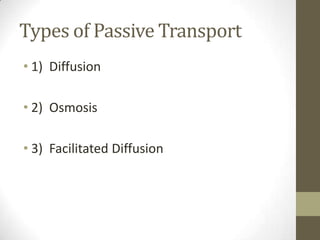 Passive transport | PPT