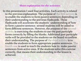 (Grammar) Passive verb forms | PPT