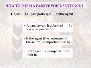 (Grammar) Passive verb forms | PPT
