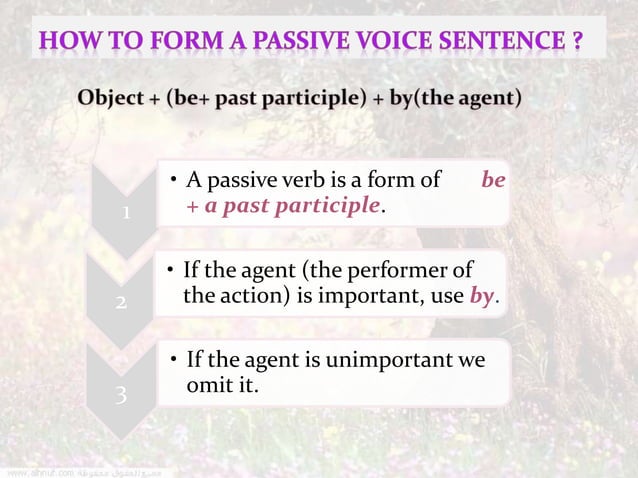 (Grammar) Passive verb forms | PPT