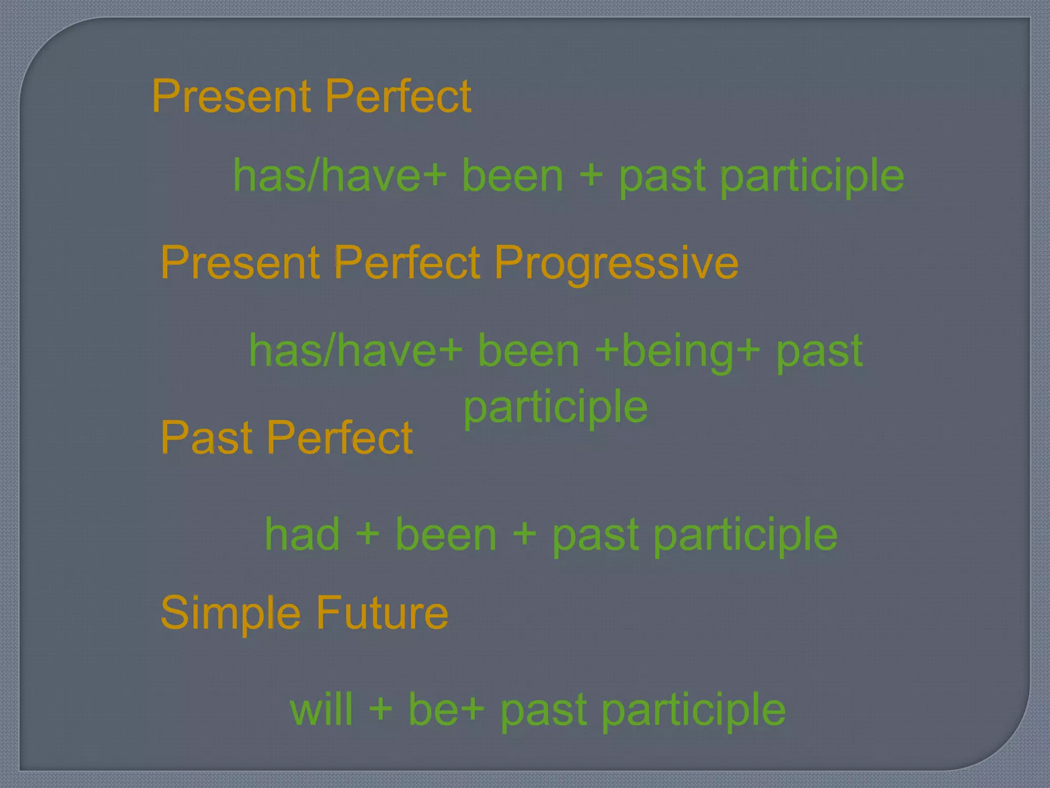 Passive verbs | PPTX