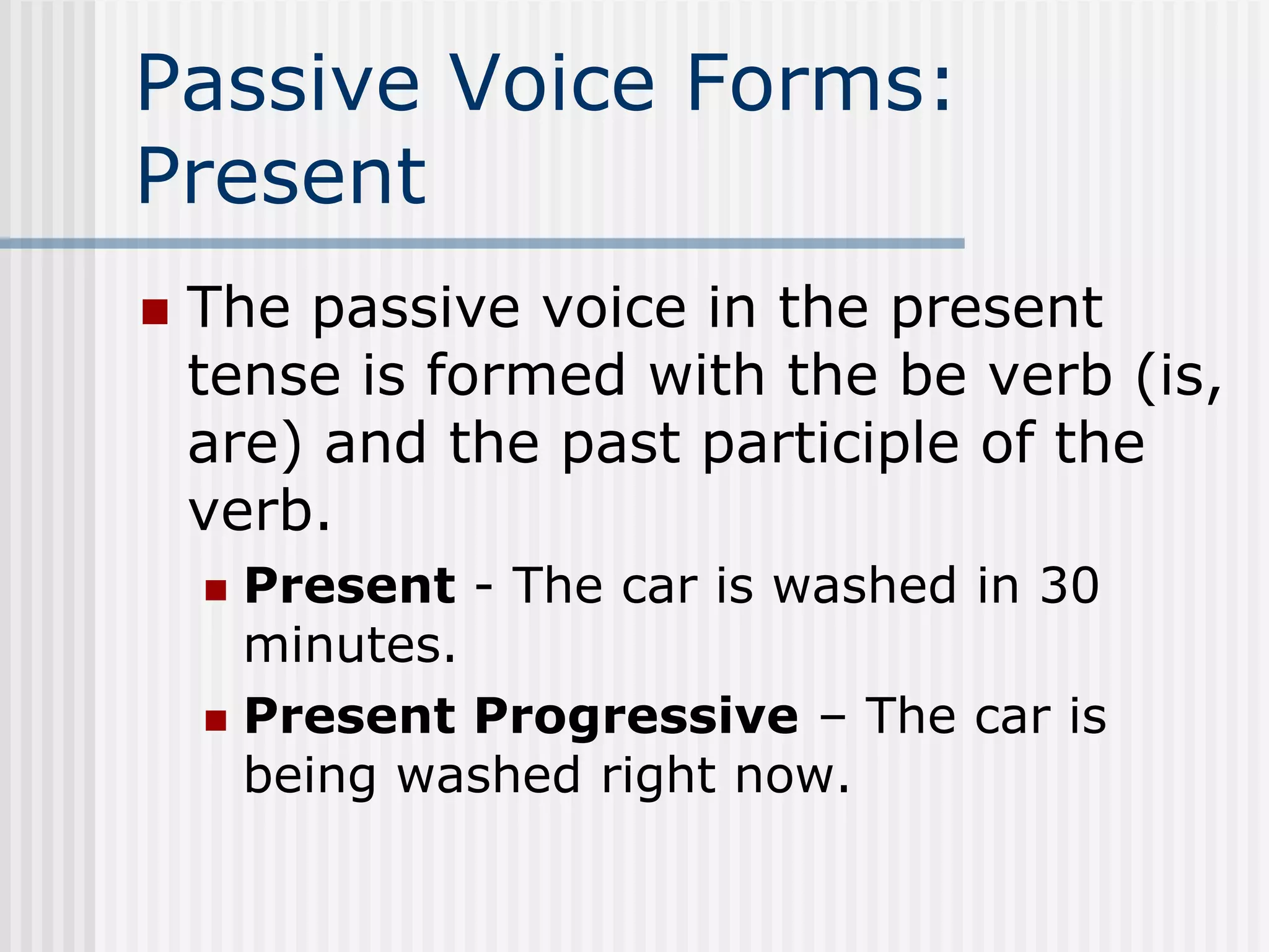 Passive Voice | PPTX