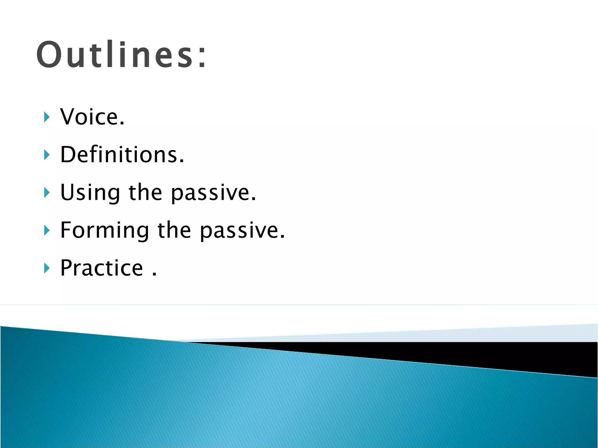 Passive Voice. | PPT