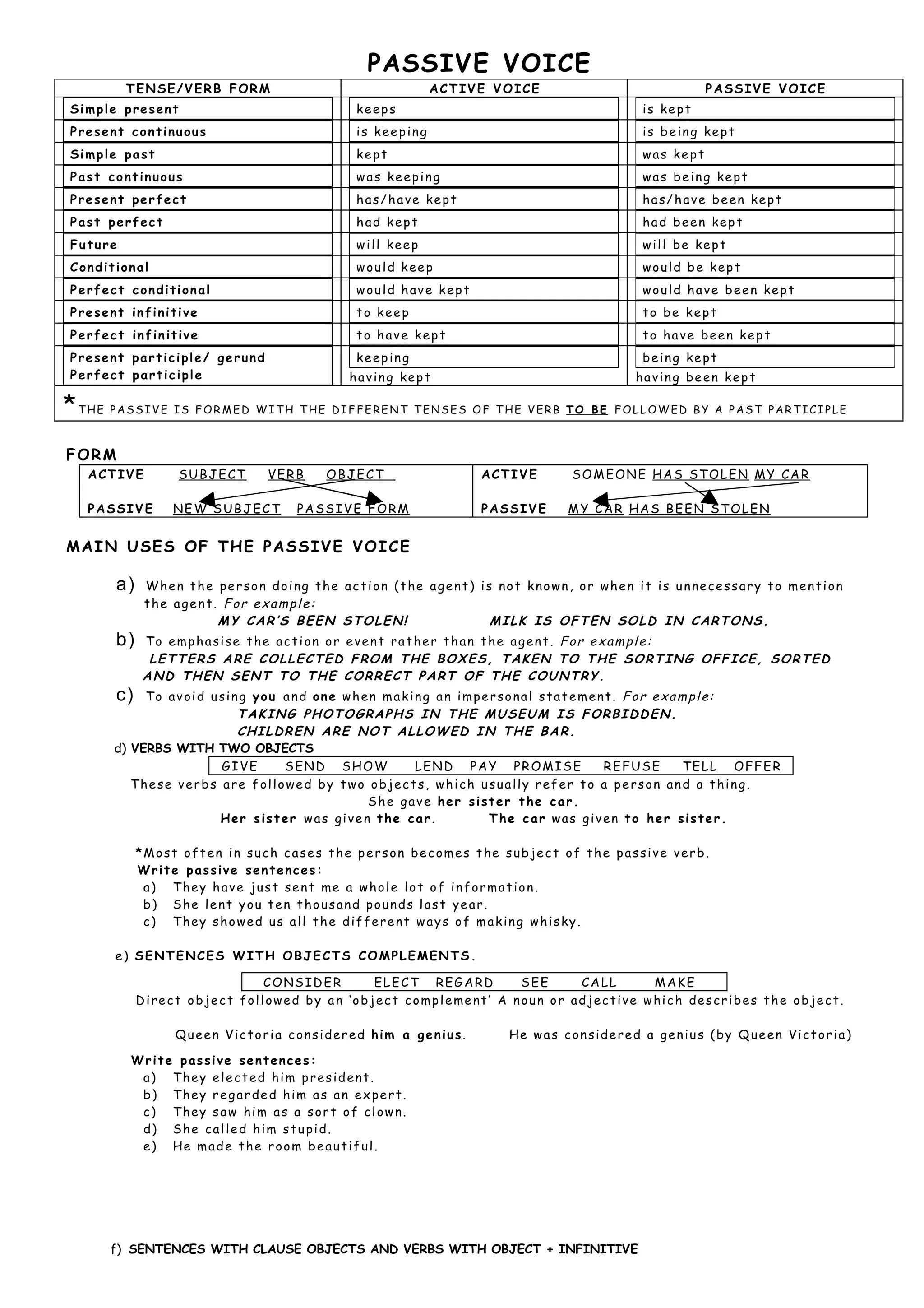 Passive voice 1 | DOC