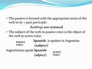 Passive voice | PPTX | Education