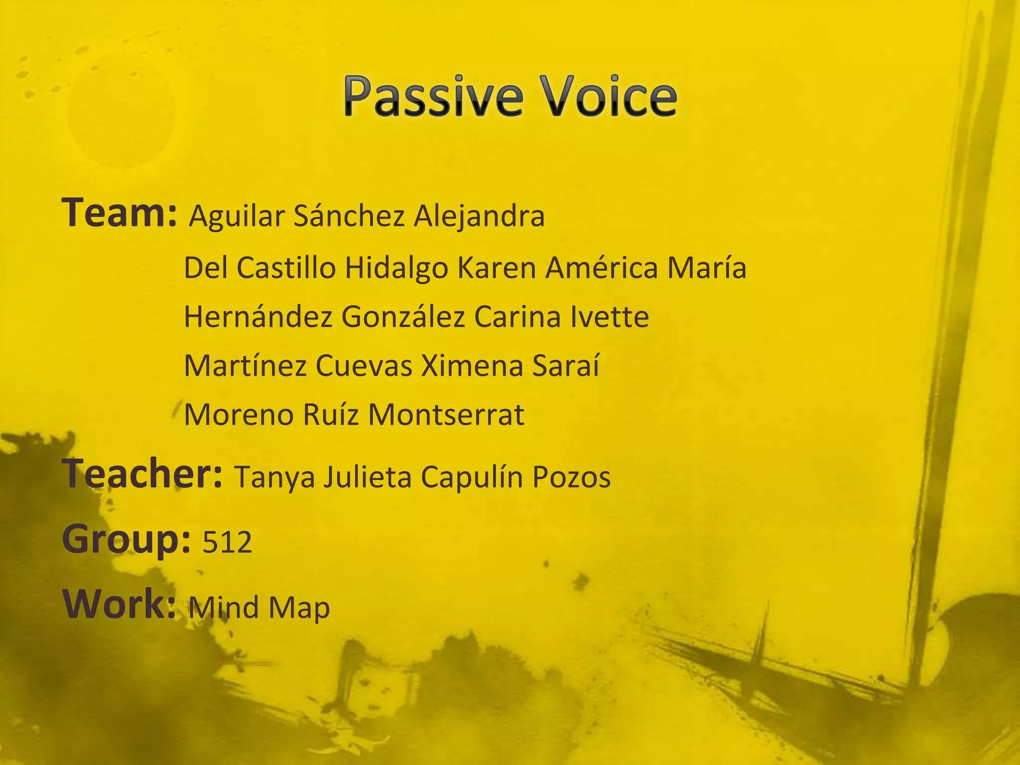 Passive voice-Mind Map | PPT