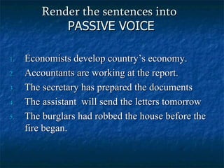Passive voice | PPT