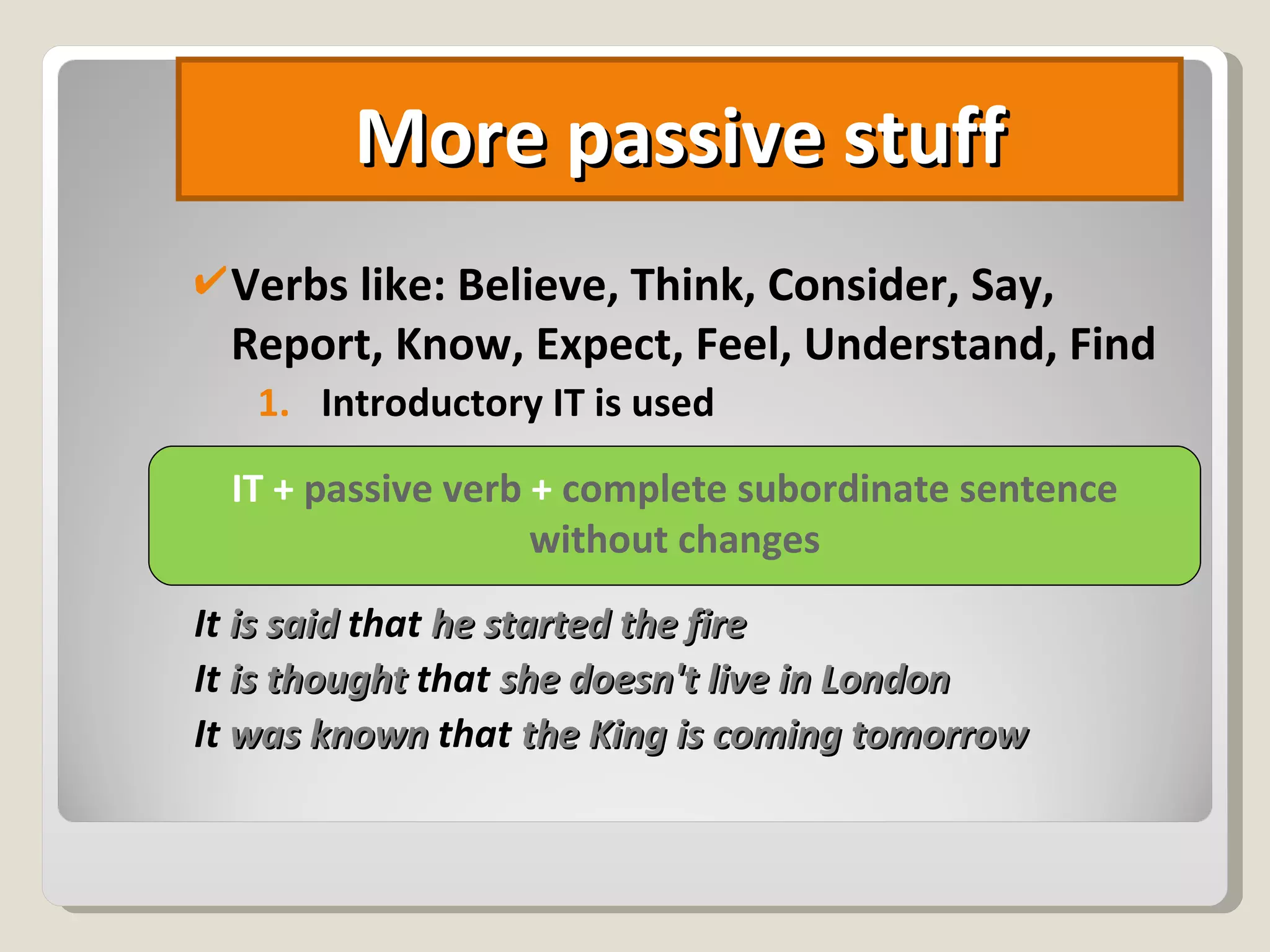 Passive voice | PPT