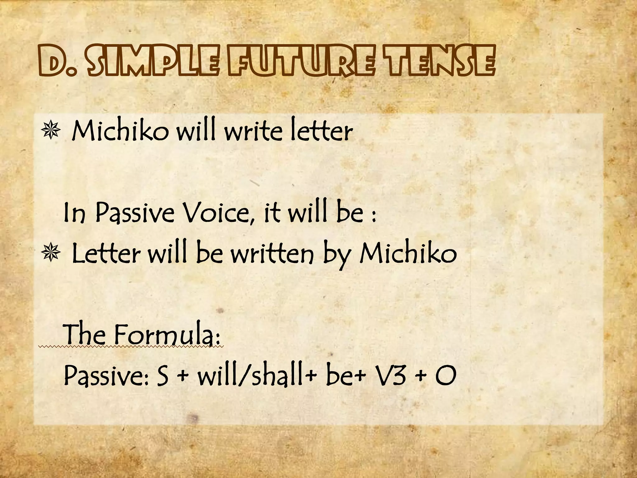 Passive voice | PPTX