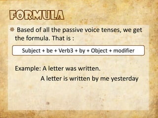 Passive voice | PPTX