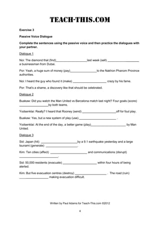 Passive voice | PDF