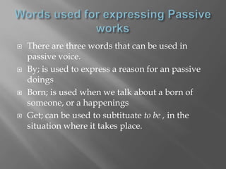 Passive voice | PPTX