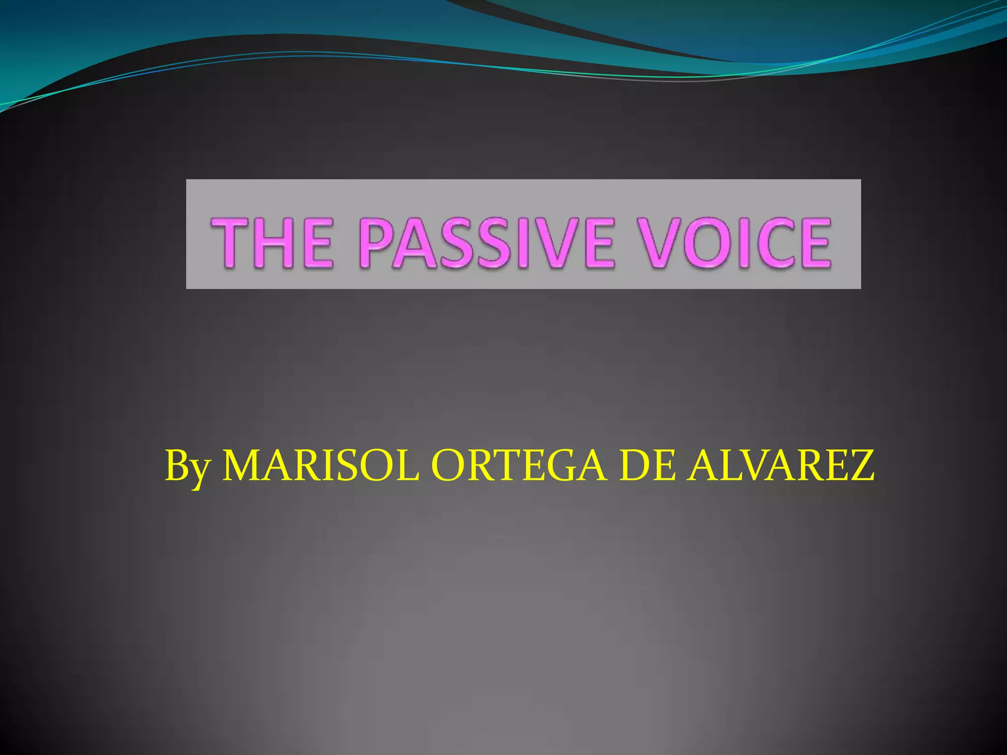 Simple Past Passive voice. presentation 1pptx | PPTX