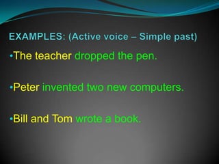 Simple Past Passive voice. presentation 1pptx | PPTX