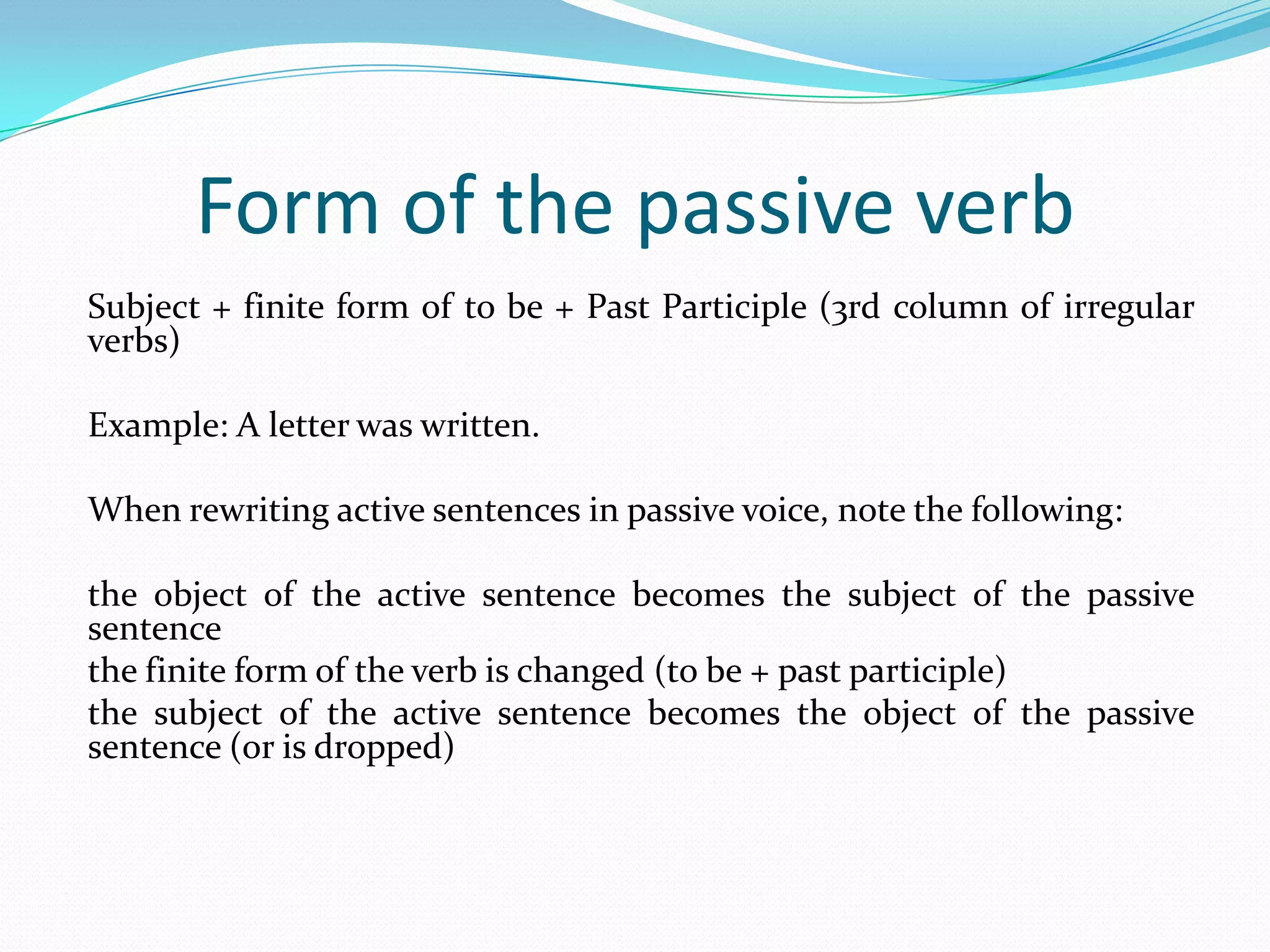 Passive voice | PPTX