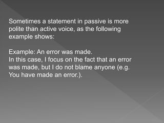 Passive voice | PPTX