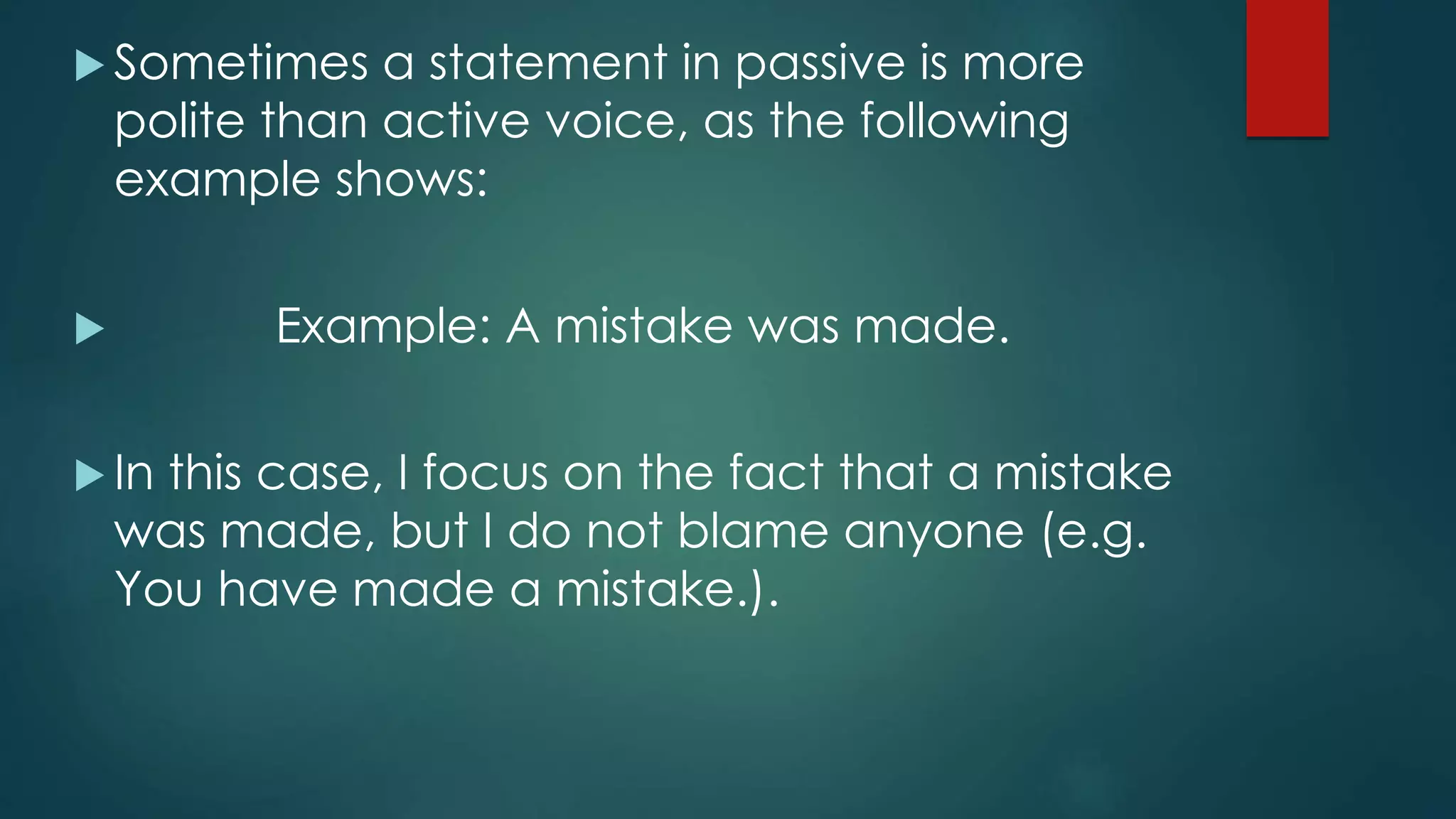 Passive voice | PPTX