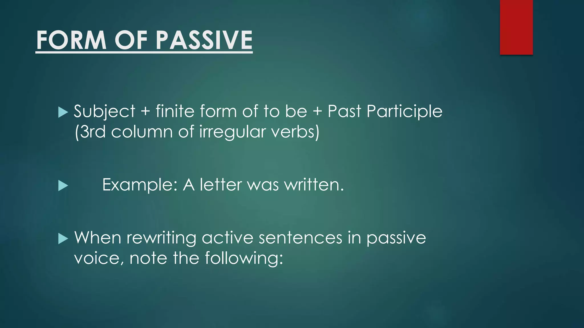 Passive voice | PPTX