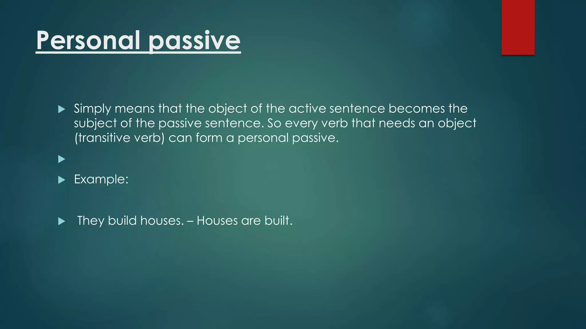 Passive voice | PPTX