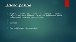 Passive voice | PPTX