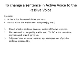 Passive voice | PPTX