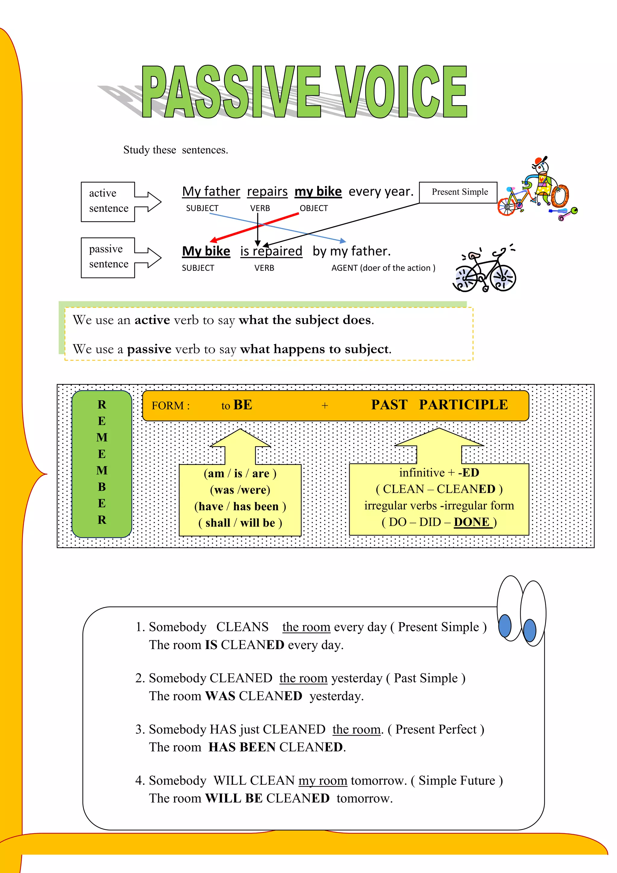 Passive voice | PDF | Homework and Study | Education