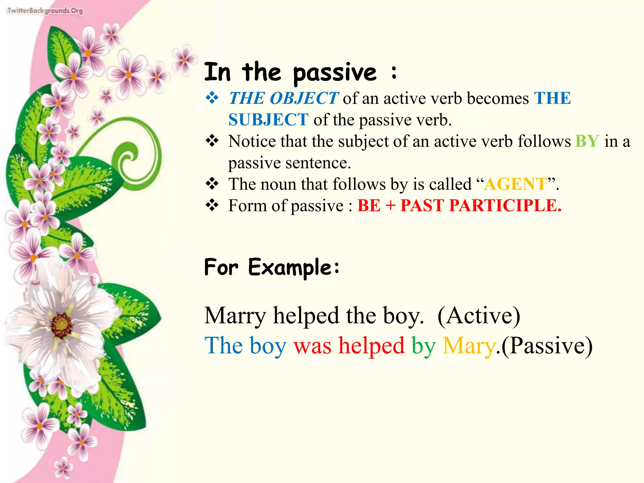 Passive voice | PPTX