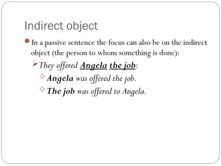 Passive voice explanation | PPT