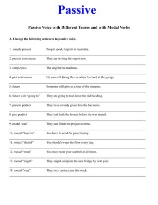 Passive voice | PDF