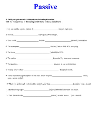 Passive voice | PDF