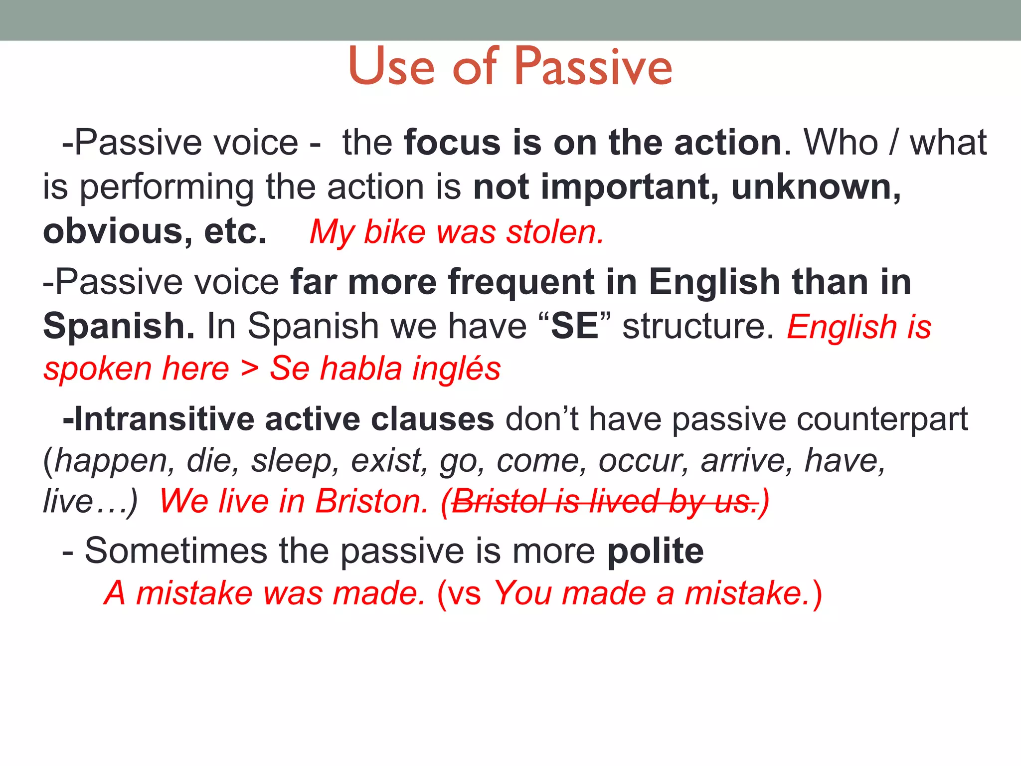 Passive voice | PDF