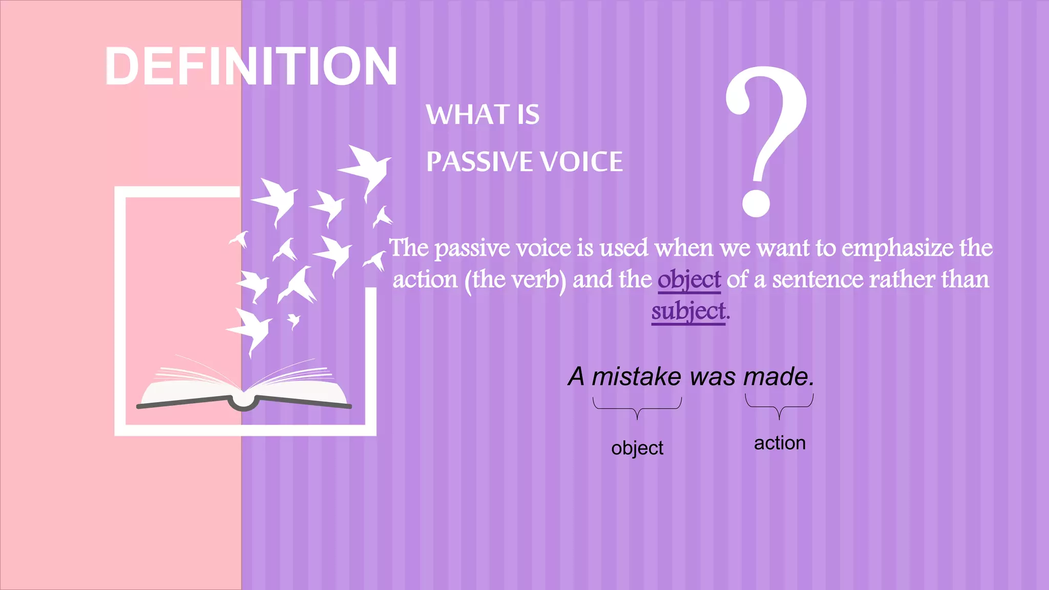 Power Point / PPT - Passive Voice || (Grammar) | PPTX