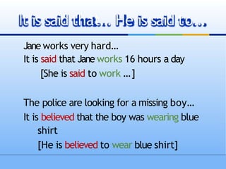 Passive Voice in different tenses - English | PPTX