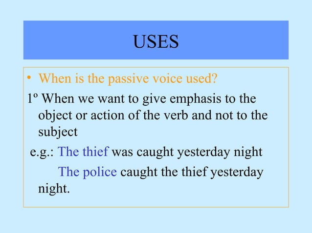 passive voice presentation , slides explanation | PPT