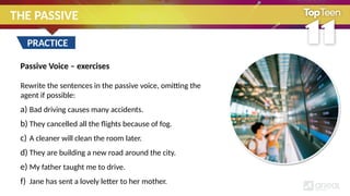 Passive Voice, ingles, gramática, bom para | PPT