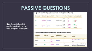 PASSIVE VOICE grammar and exercises practice | PPT