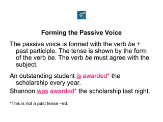 Passive Voice: Explanation and Example Sentences | PPT