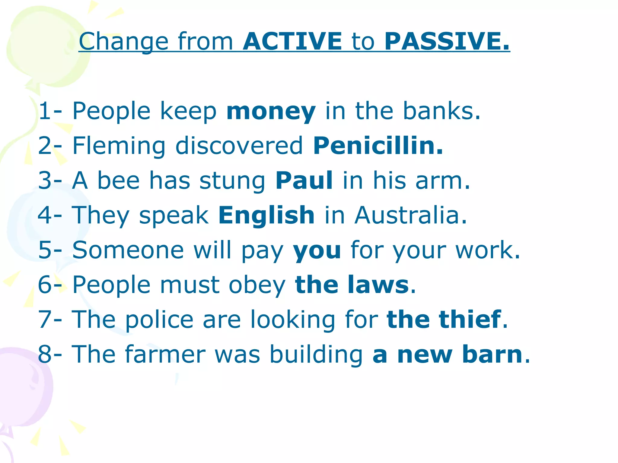 Passive voice | PPT