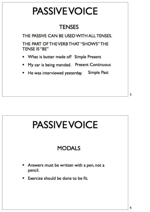 Passive Voice | PDF