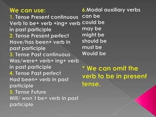 Passive voice (1) | PPTX