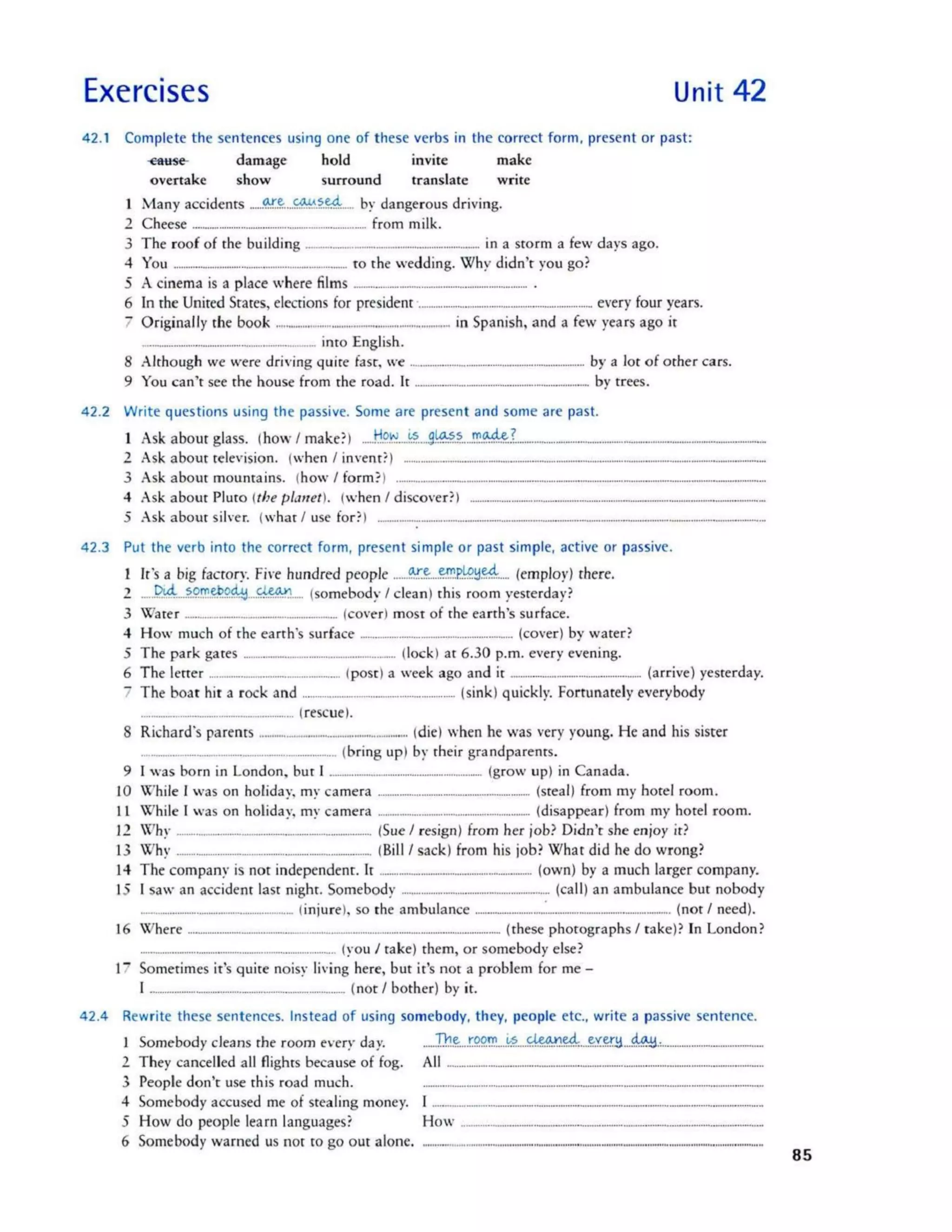 Passive voice (1) activities | PDF
