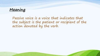 Passive Voice | PPTX