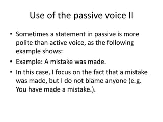 Passive voice alejandro agudopunta | PPTX