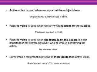 PASSIVE VOICE & CAUSATIVE HAVE | PPT