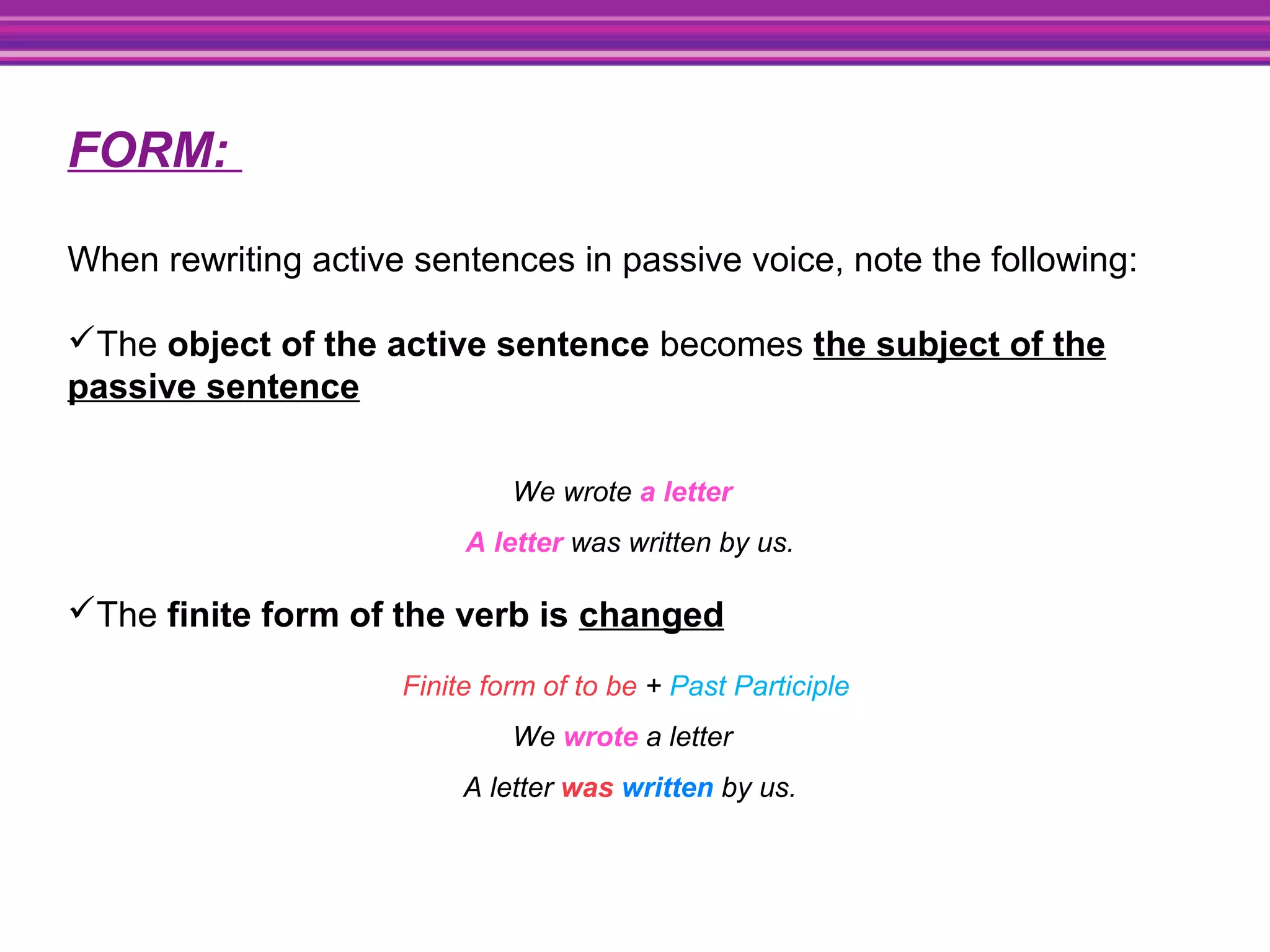 PASSIVE VOICE & CAUSATIVE APLI | PPT
