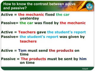Passive voice edit | PPT