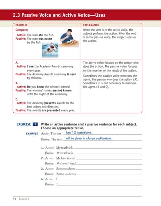 Passive voice explanation | PDF