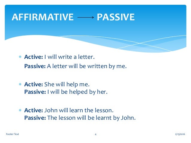 Passive voice future