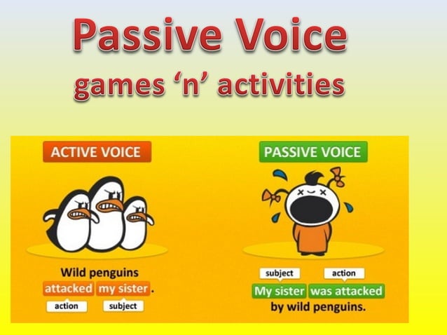 Passive Voice games and activities | PPT